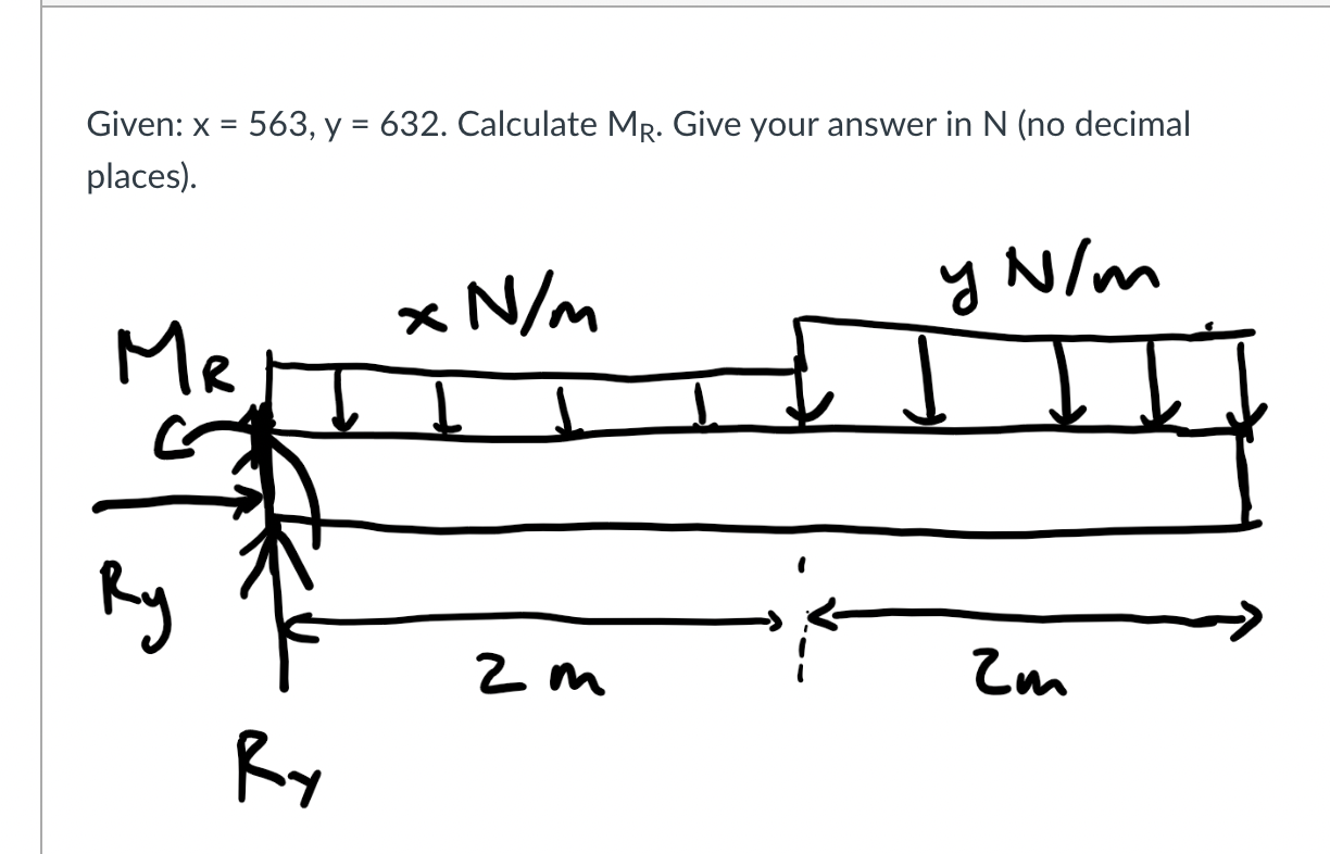 Solved Given: x=563,y=632. ﻿Calculate MR. ﻿Give your answer | Chegg.com