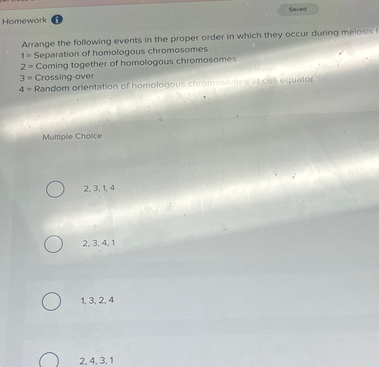 Solved HomeworkArrange the following events in the proper | Chegg.com
