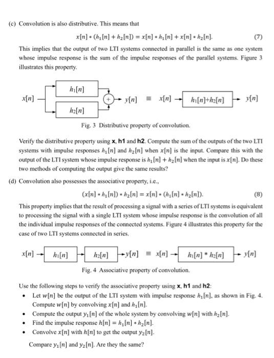 Solved 3 Properties Of Discrete Time Lti Systems In This
