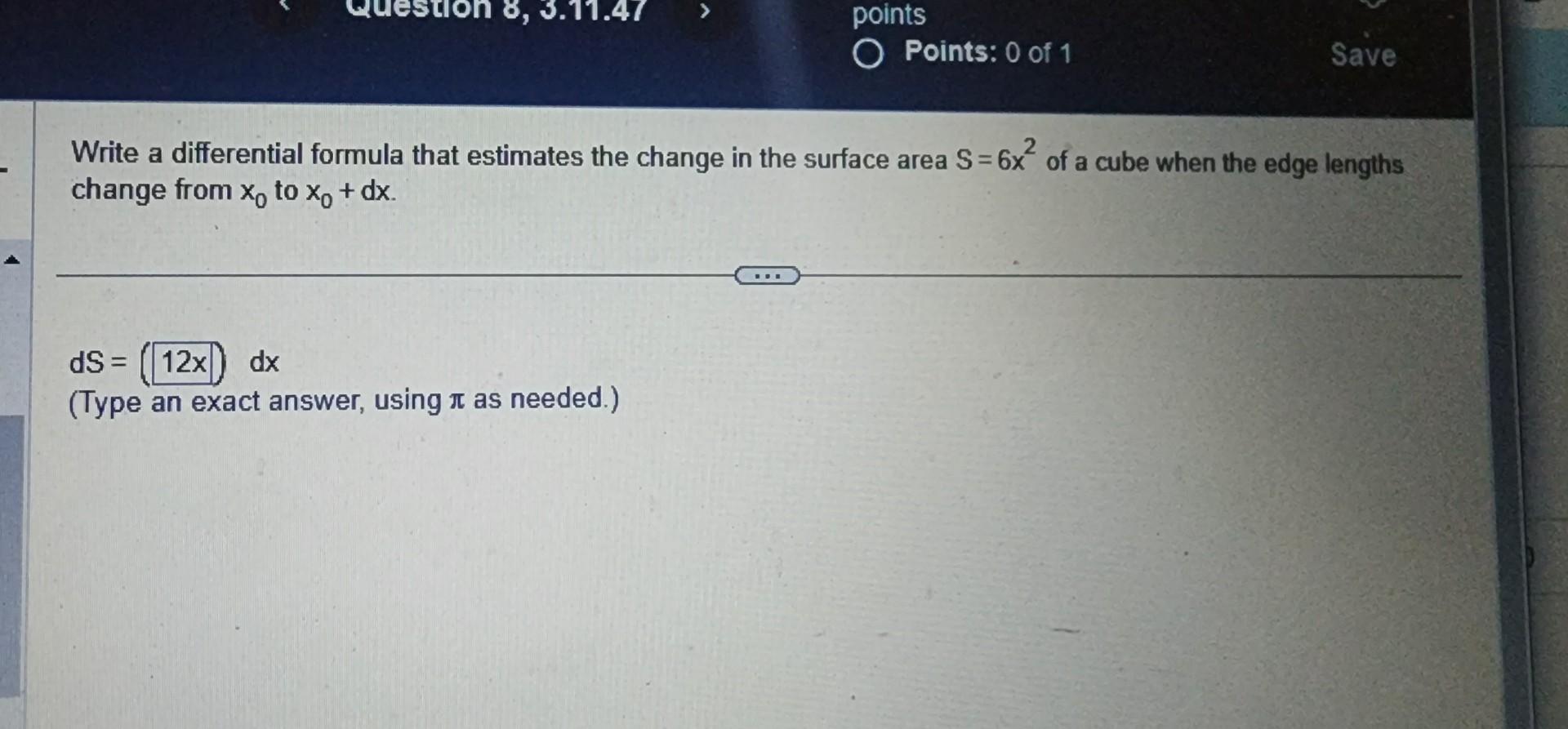 Solved Write a differential formula that estimates the | Chegg.com
