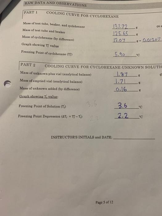 Solved Agrthematically, boiling point elevation, ΔT, and | Chegg.com