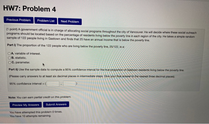 Solved HW7: Problem 4 Previous Problem Problem List Next | Chegg.com