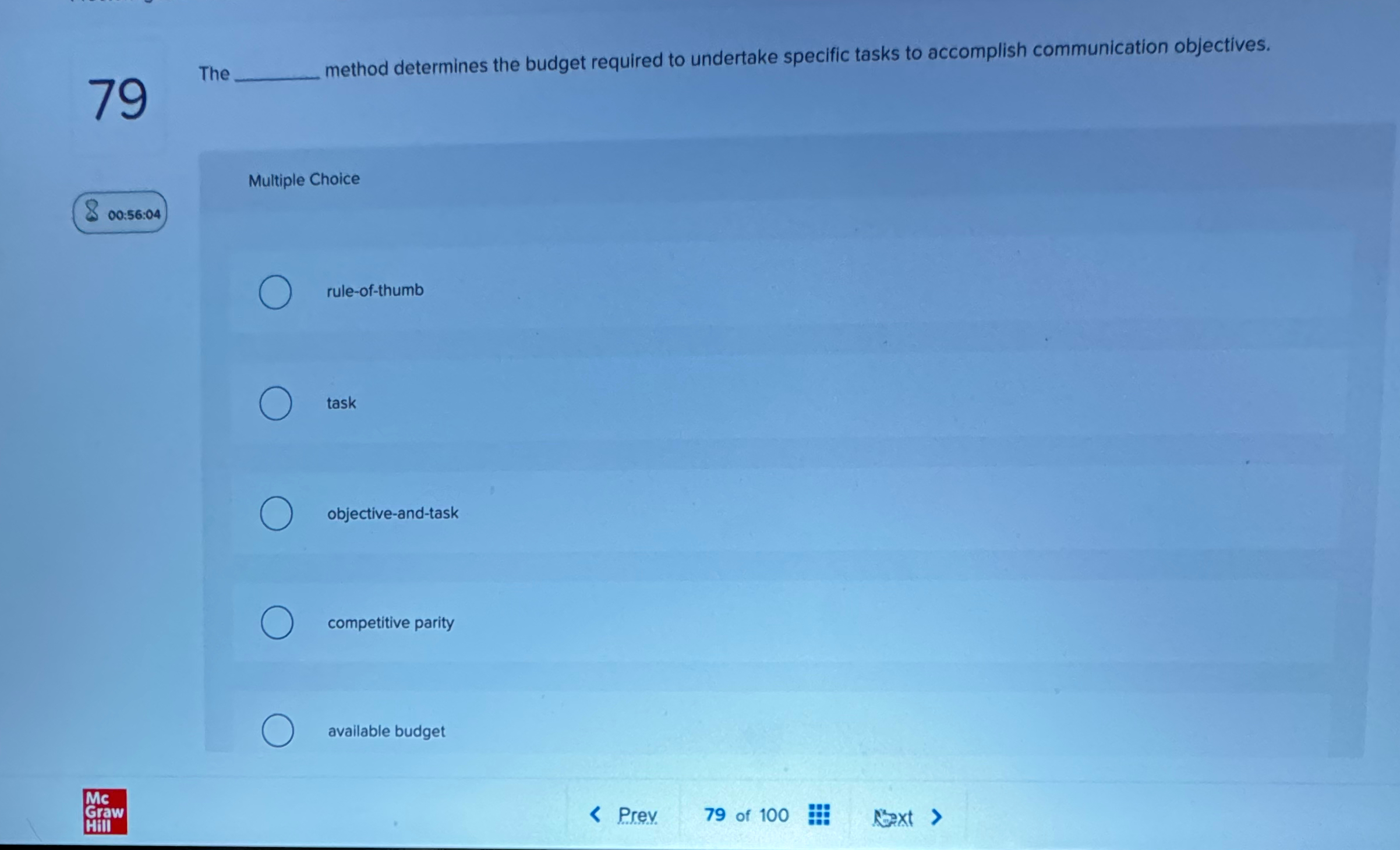 Solved 79The q, ﻿method determines the budget required to | Chegg.com
