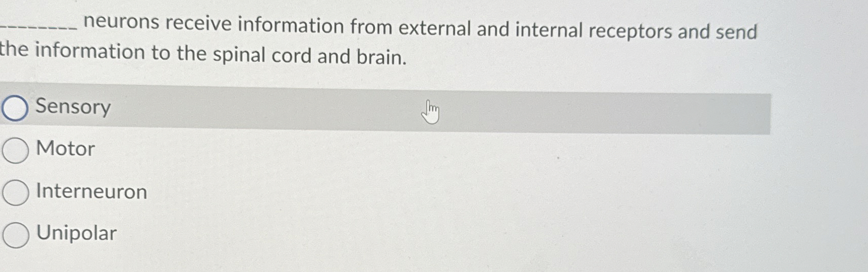 Solved neurons receive information from external and | Chegg.com