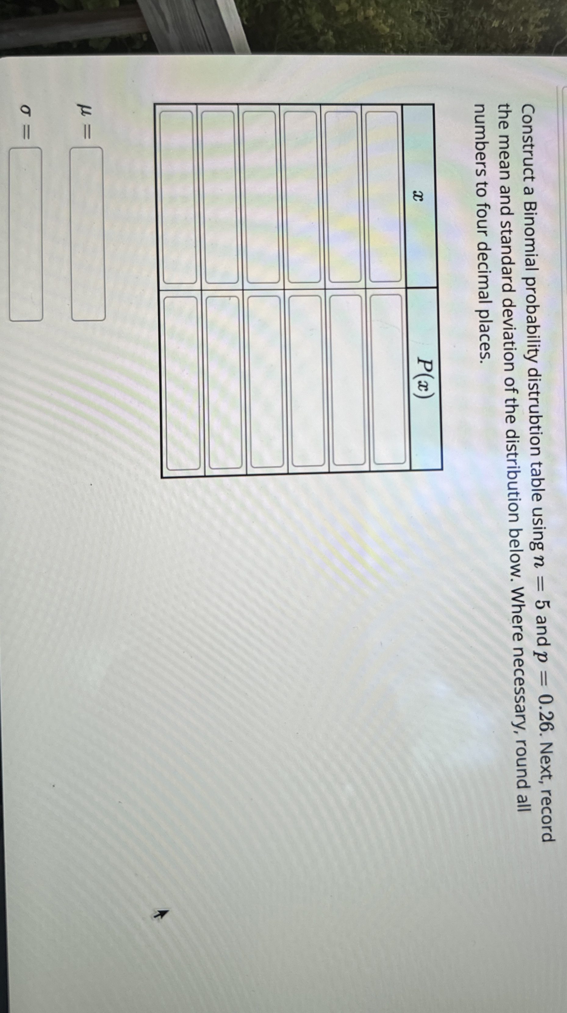 Solved ohm.lumenlearning.coConstruct a Binomial probability | Chegg.com