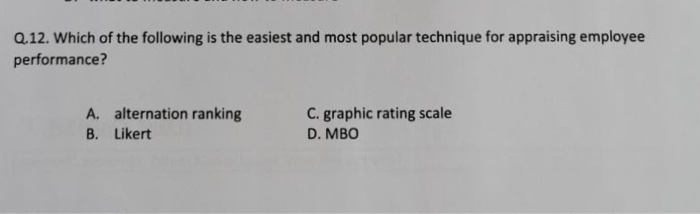 Solved Q.12. Which of the following is the easiest and most | Chegg.com