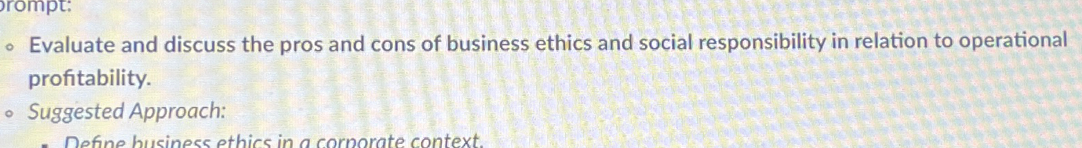 Solved Evaluate and discuss the pros and cons of business | Chegg.com