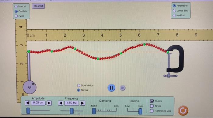 Solved Part 2: Standing Waves on a String With Fixed Ends To | Chegg.com