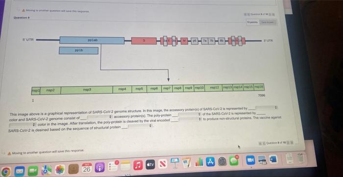 quevtien : 1 of the SARS-Cev2 is recretented ty color | Chegg.com