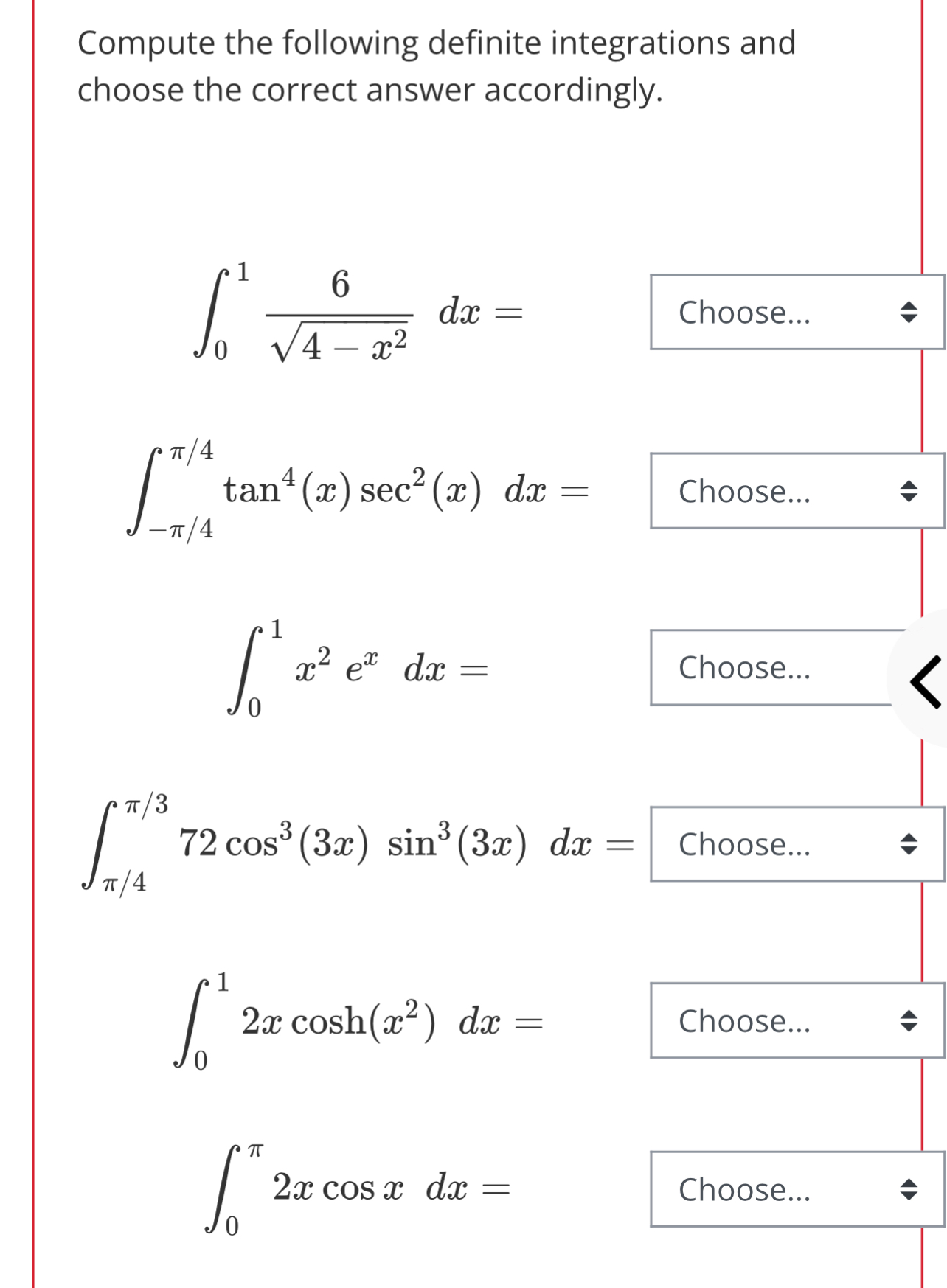 Solved Compute the following definite integrations and | Chegg.com