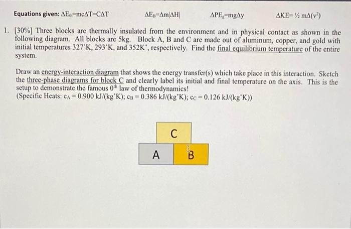 Solved Equations given: AE=mcAT-CAT AER-AmAH APE -mgay | Chegg.com