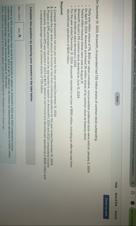 Solved New ClironeHelpSave 8 ﻿ExitSubmitOn December | Chegg.com