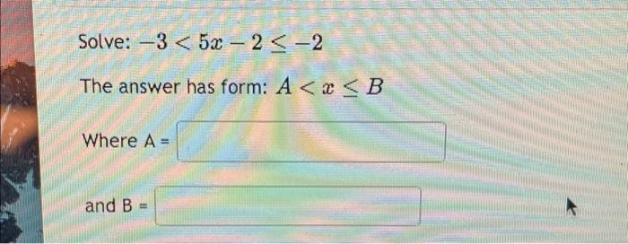 Solved Solve: -3