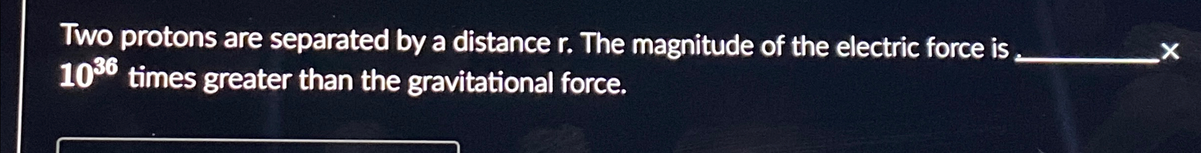 Solved Two protons are separated by a distance r. ﻿The | Chegg.com