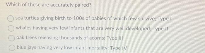 Solved Which of these are accurately paired? sea turtles | Chegg.com