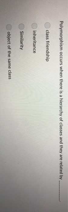 Solved In polymorphism, we use an array to hold pointers | Chegg.com