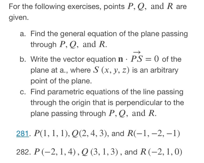 Solved In the following exercises, points P and Q are given. | Chegg.com