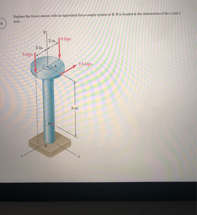 Solved Replace the forces shown with an equivalent | Chegg.com