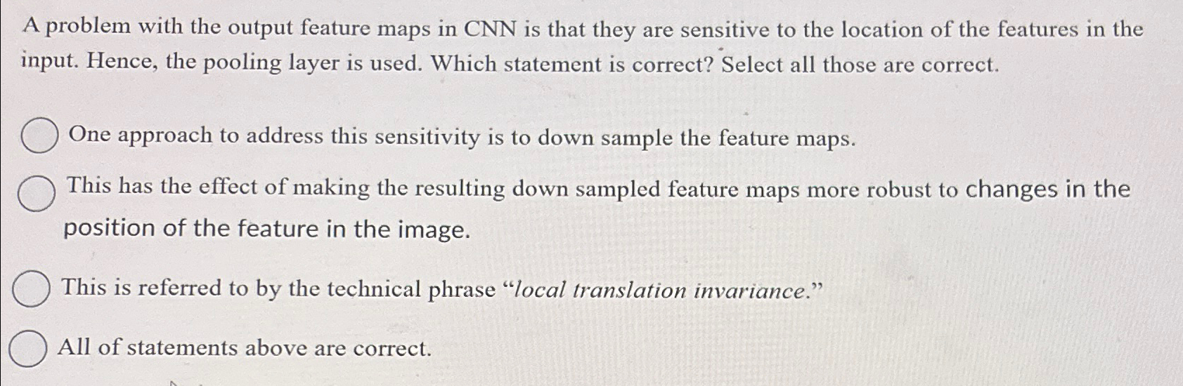 Solved A Problem With The Output Feature Maps In Cnn Is That