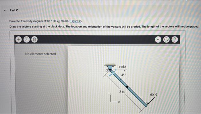 Solved Y Part A Draw the free-body diagram of the 100 kg | Chegg.com