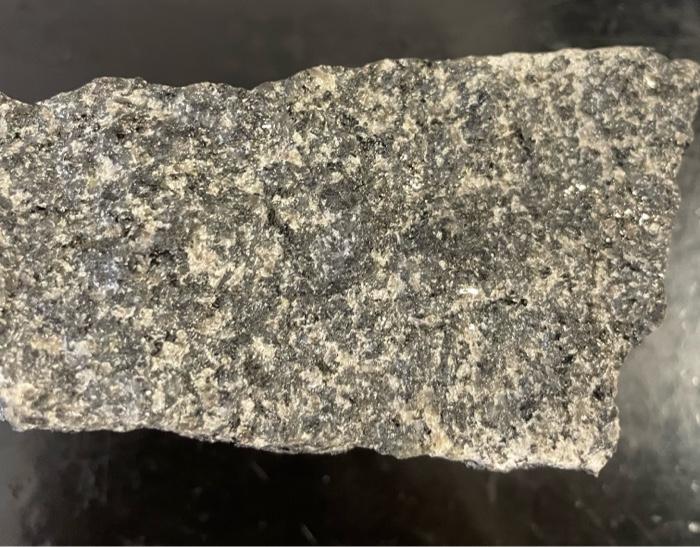 Describe the igneous rock hand sample below, along | Chegg.com
