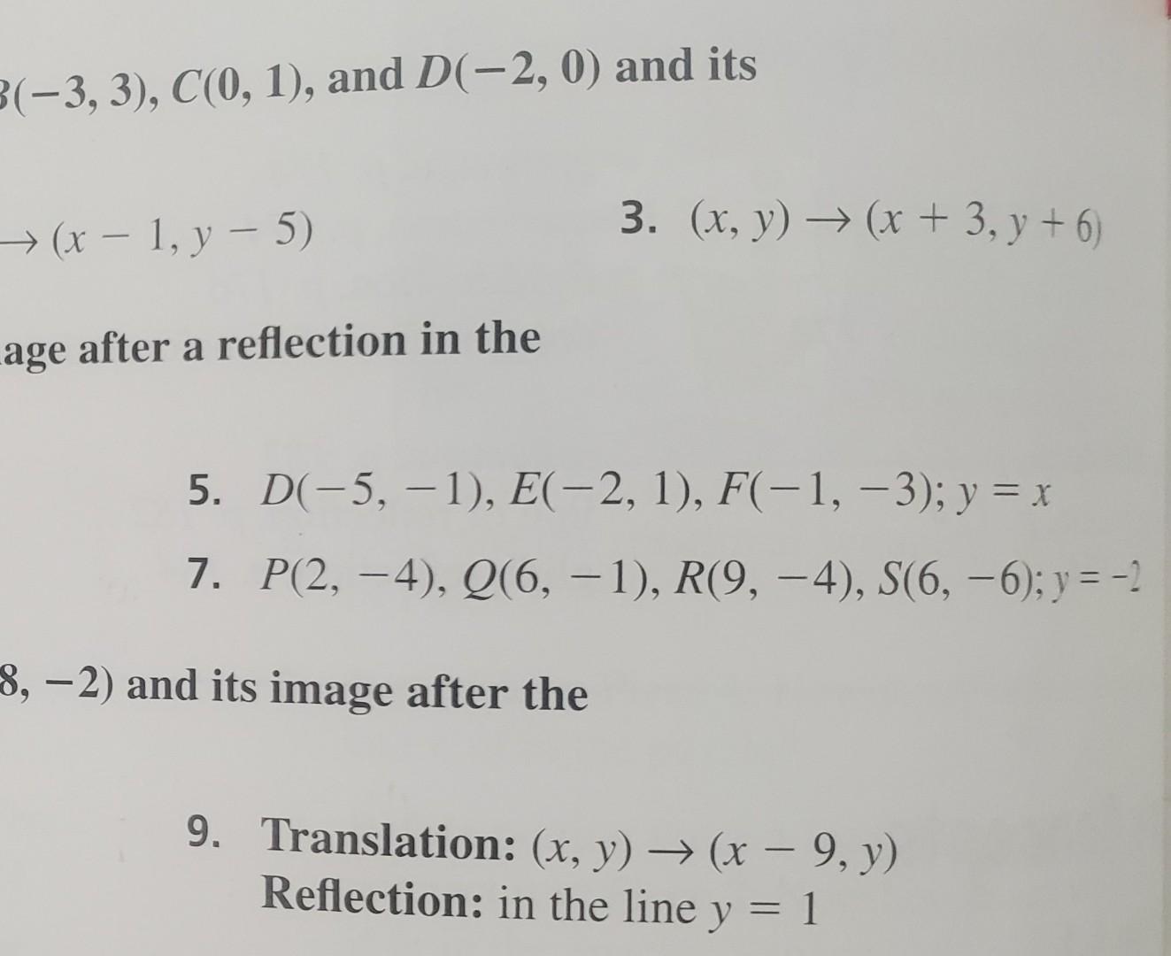 Solved Graph quadrilateral ABCD with vertices A(-4,1), B(-3, | Chegg.com