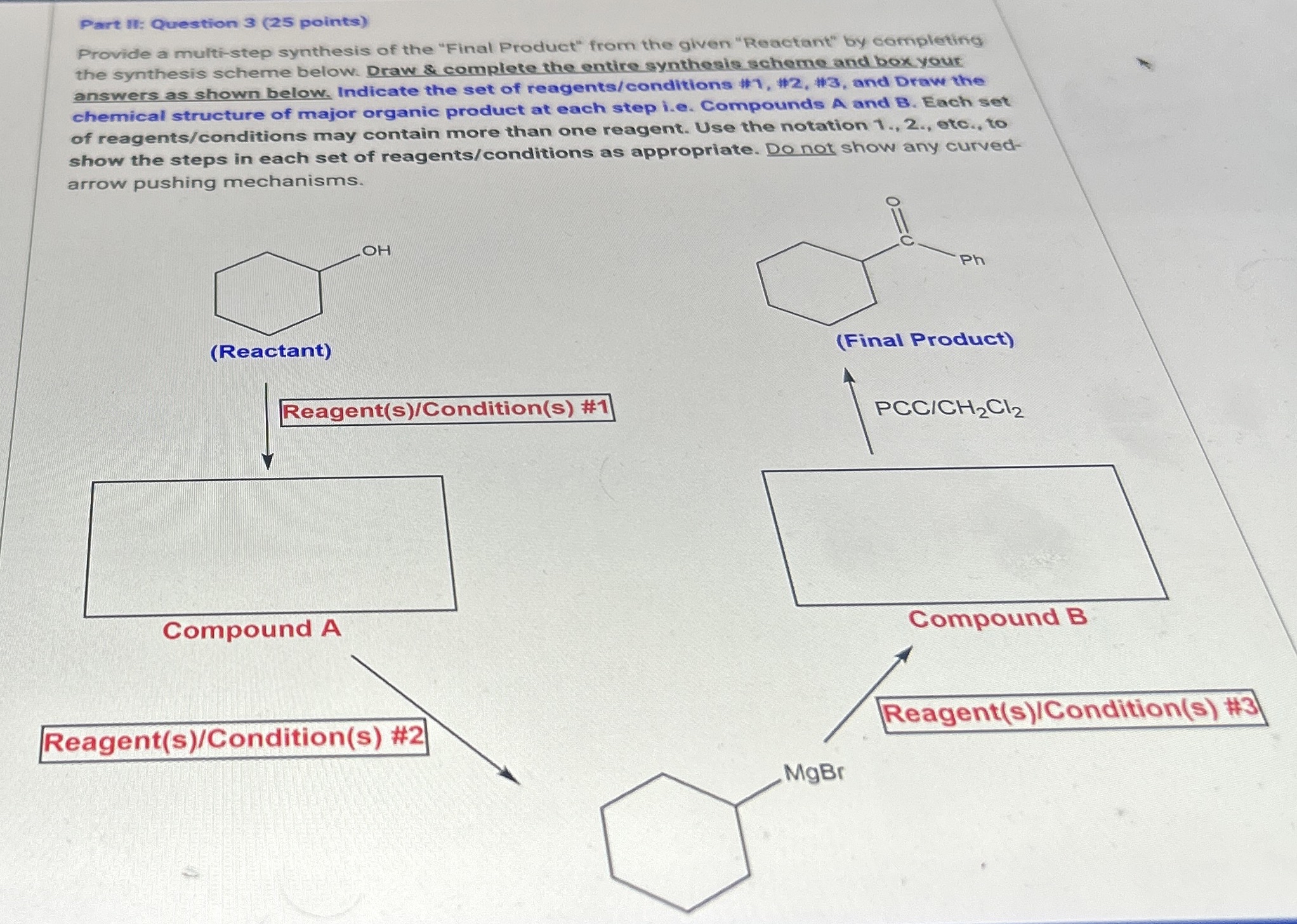 Solved Part I: Question 3 (25 ﻿points)Provide a multi-step | Chegg.com