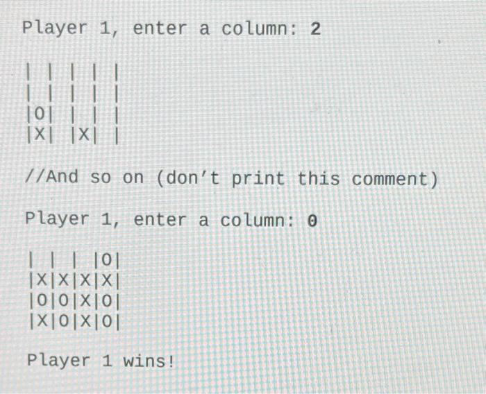 Solved Assignment 6C: Connect Four. Now that we've learned | Chegg.com