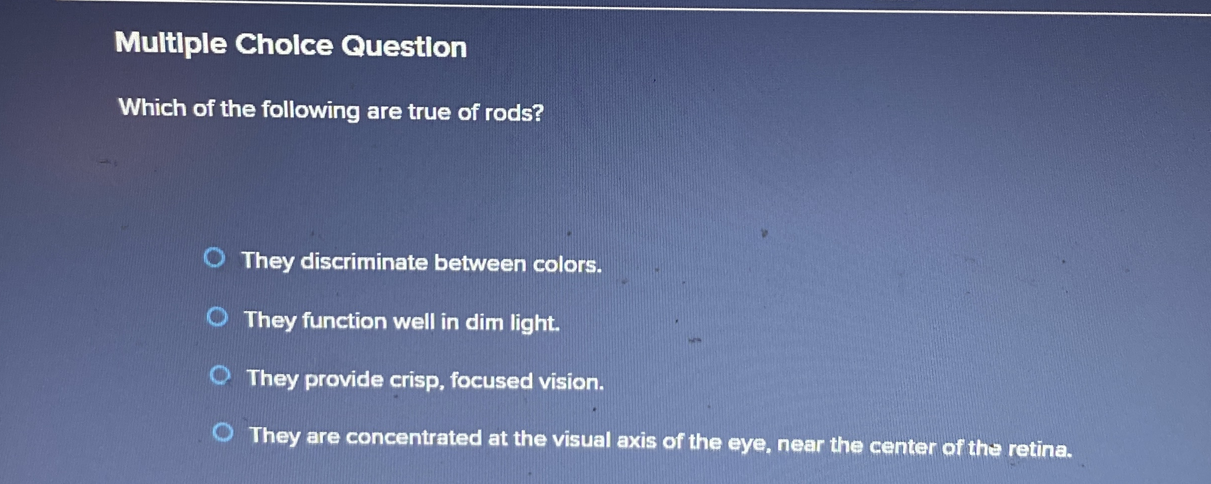 Solved Multiple Cholce QuestionWhich of the following are | Chegg.com