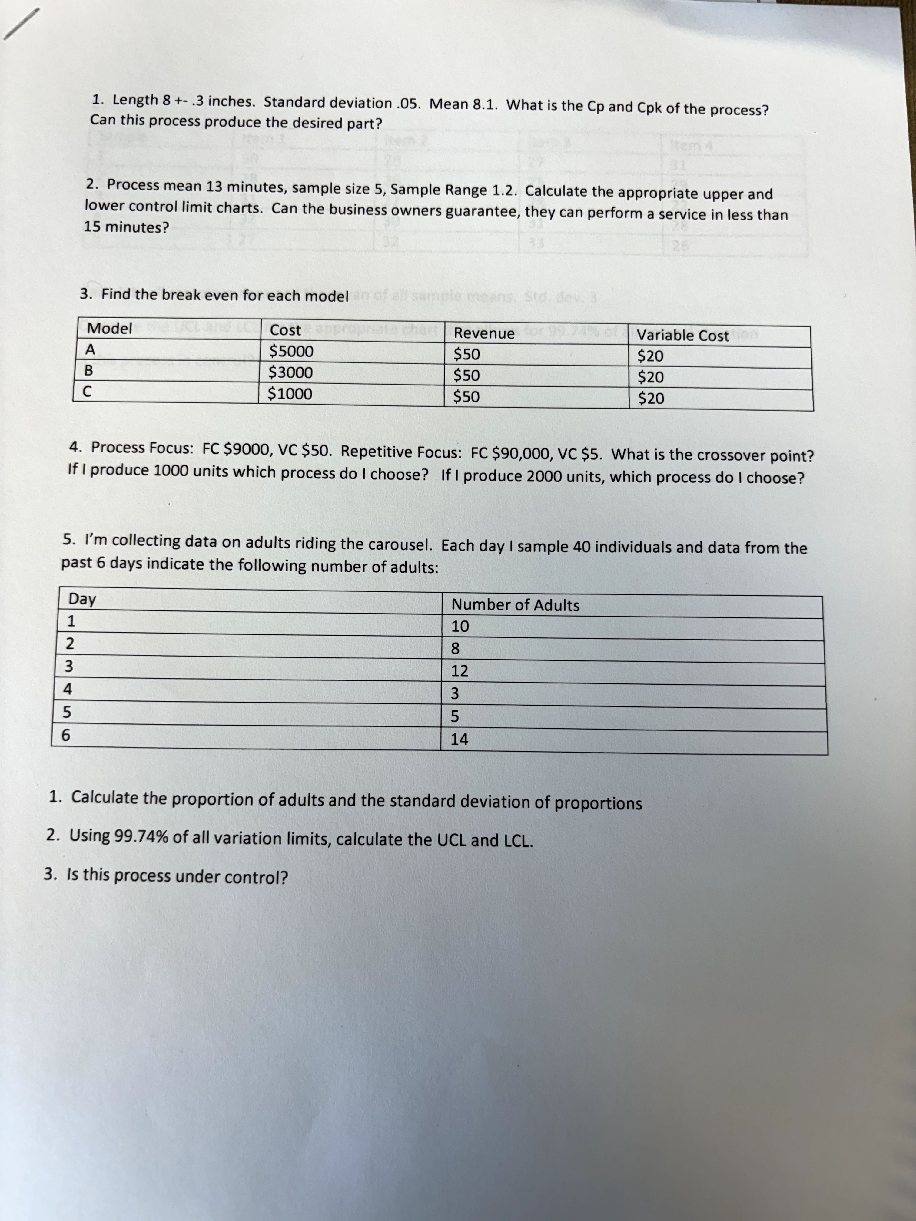 Solved Length 8+-.3 ﻿inches. Standard deviation .05. ﻿Mean | Chegg.com