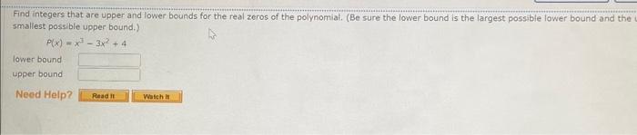 Solved Find integers that are upper and lower bounds for the | Chegg.com