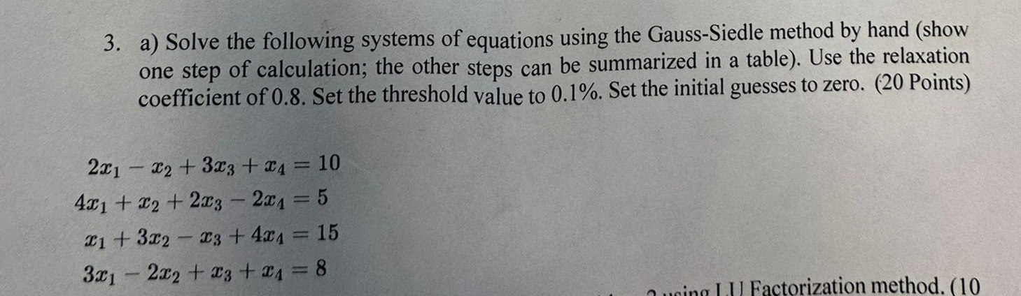 Solved CAN YOU PLEASE SOLVE THIS QUESTION a) Solve the | Chegg.com Solved CAN YOU PLEASE SOLVE THIS QUESTION a) Solve the | Chegg.com