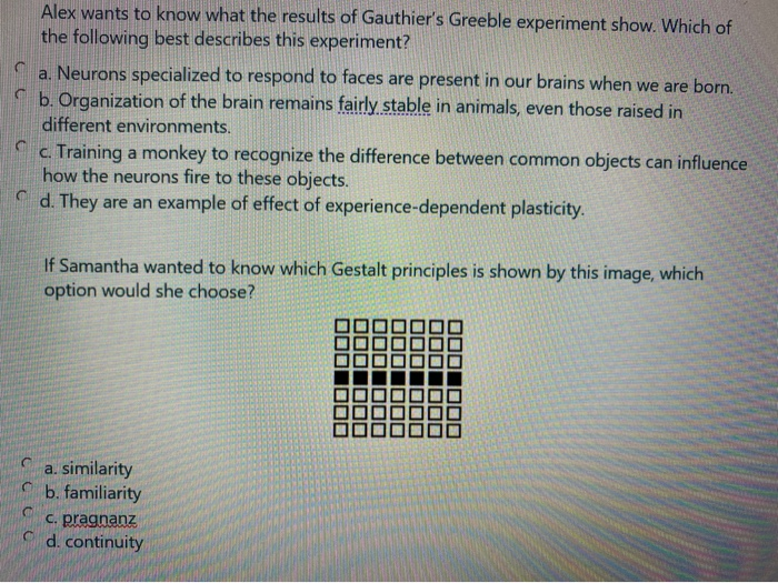 Solved Alex wants to know what the results of Gauthier's | Chegg.com