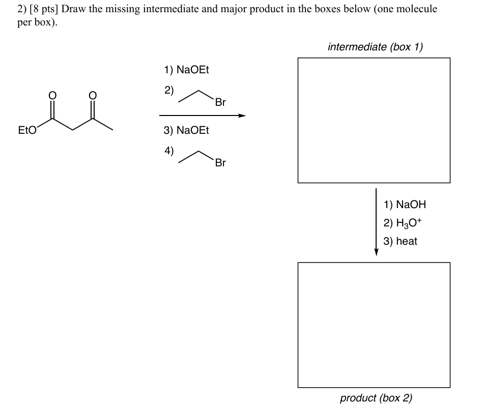 Solved [8 ﻿pts] ﻿Draw the missing intermediate and major | Chegg.com