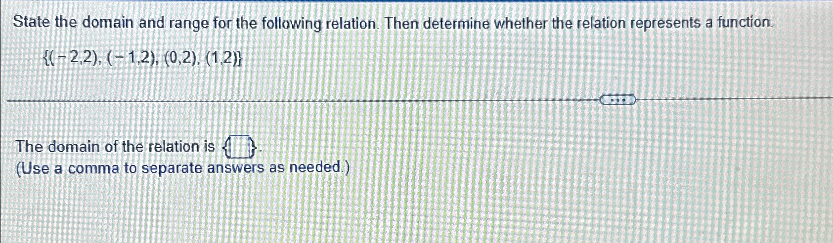 Solved State the domain and range for the following | Chegg.com