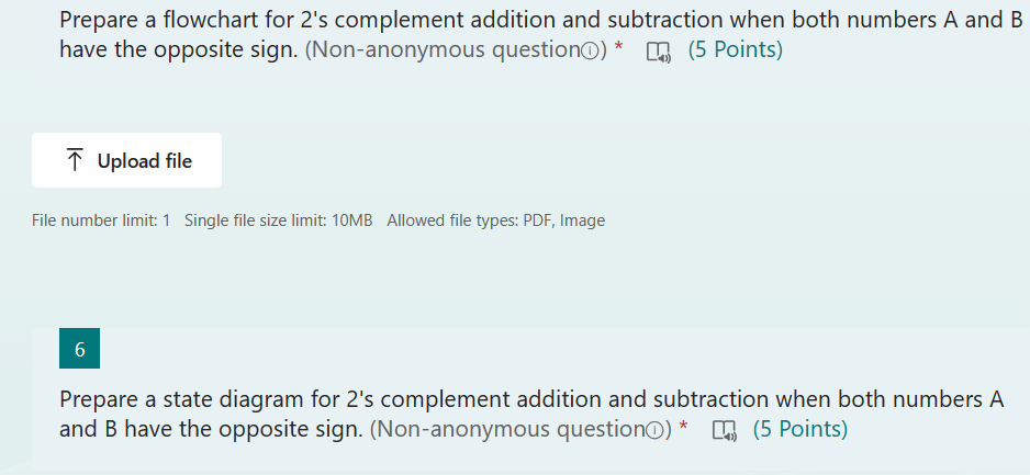 Prepare a flowchart for 2's complement addition and | Chegg.com