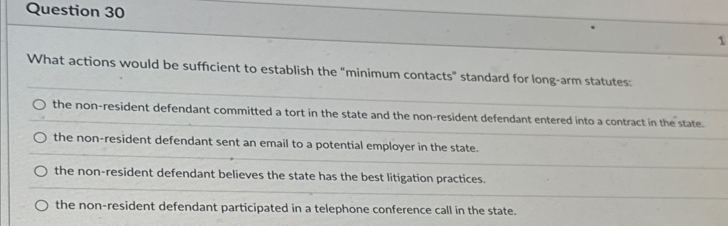 Solved Question 30What actions would be sufficient to | Chegg.com