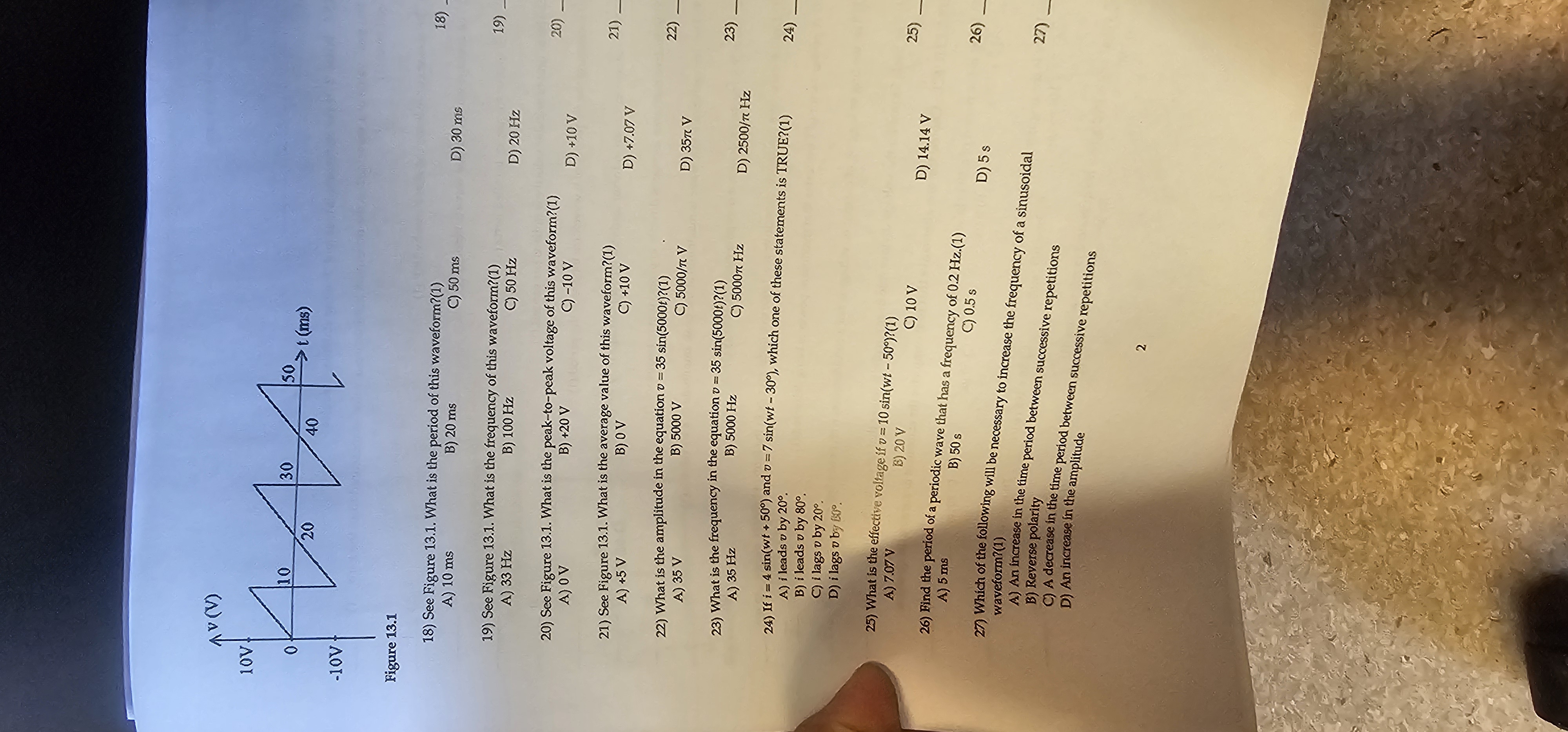 Solved See Figure 13.1. ﻿What is the period of this | Chegg.com