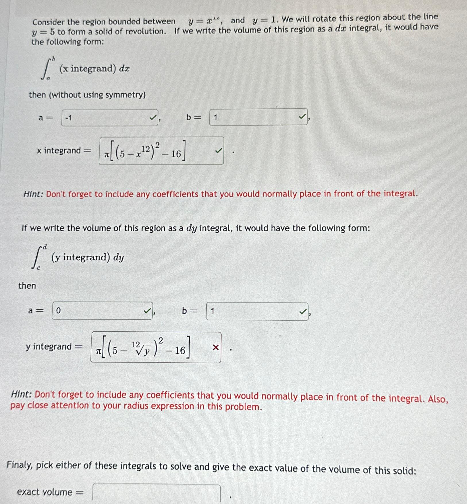 Solved Disk, washer, shell methods Consider the region | Chegg.com