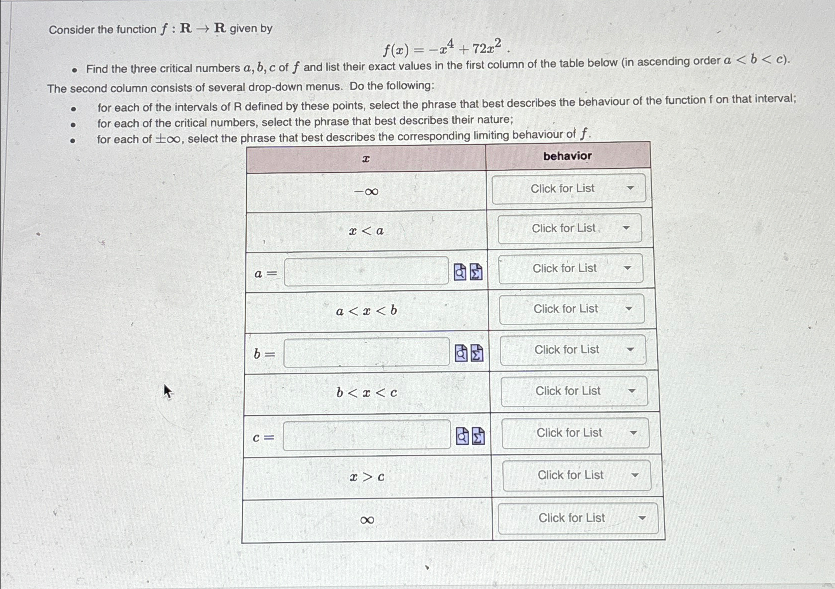 Solved Consider the function f:R→R ﻿given | Chegg.com
