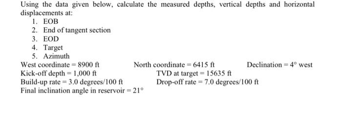 Solved Using the data given below, calculate the measured | Chegg.com