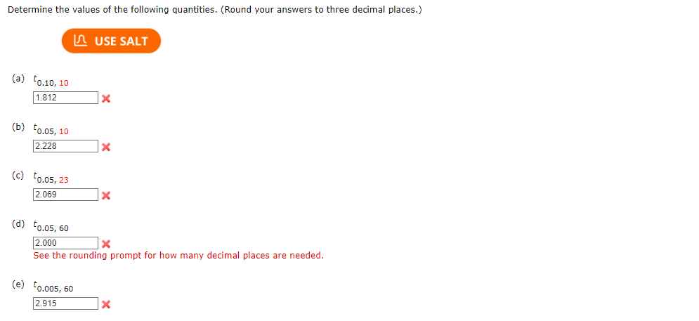 Solved Determine the values of the following quantities. | Chegg.com