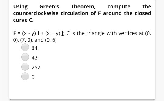 Solved Using Green's Theorem, compute the counterclockwise | Chegg.com