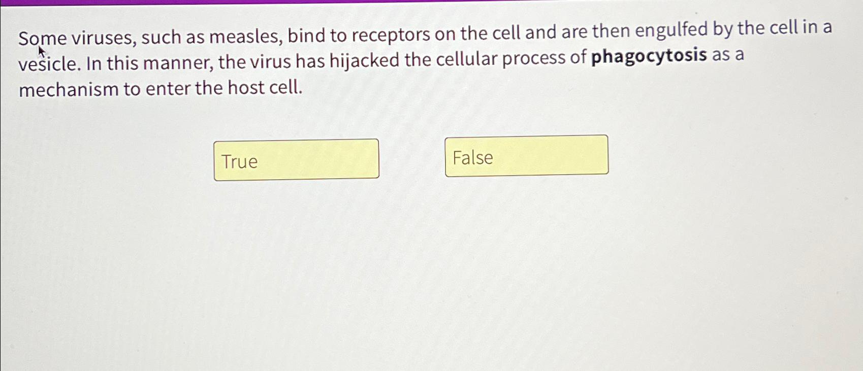 Solved Some viruses, such as measles, bind to receptors on | Chegg.com