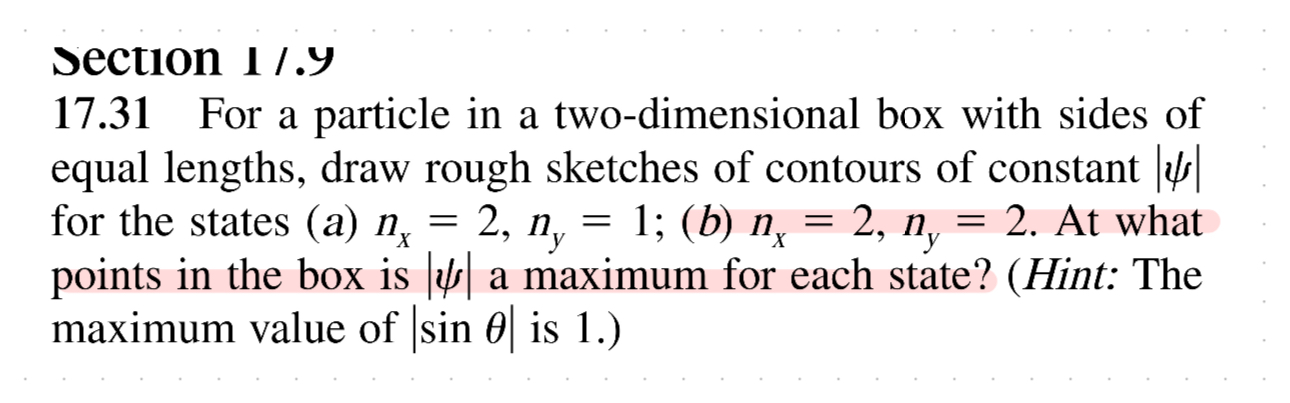 Solved Section 1.917.31 ﻿For a particle in a two-dimensional | Chegg.com