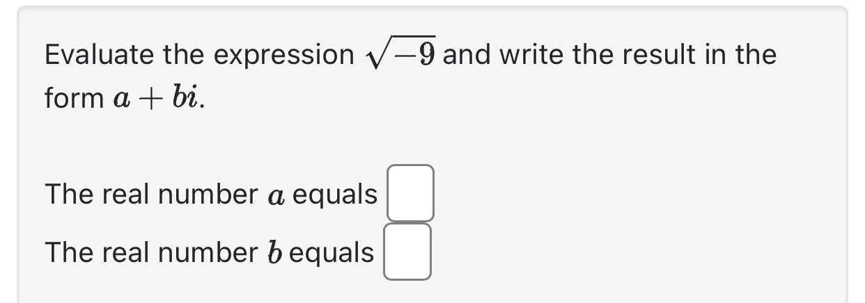 Solved Evaluate the expression -92 ﻿and write the result in | Chegg.com