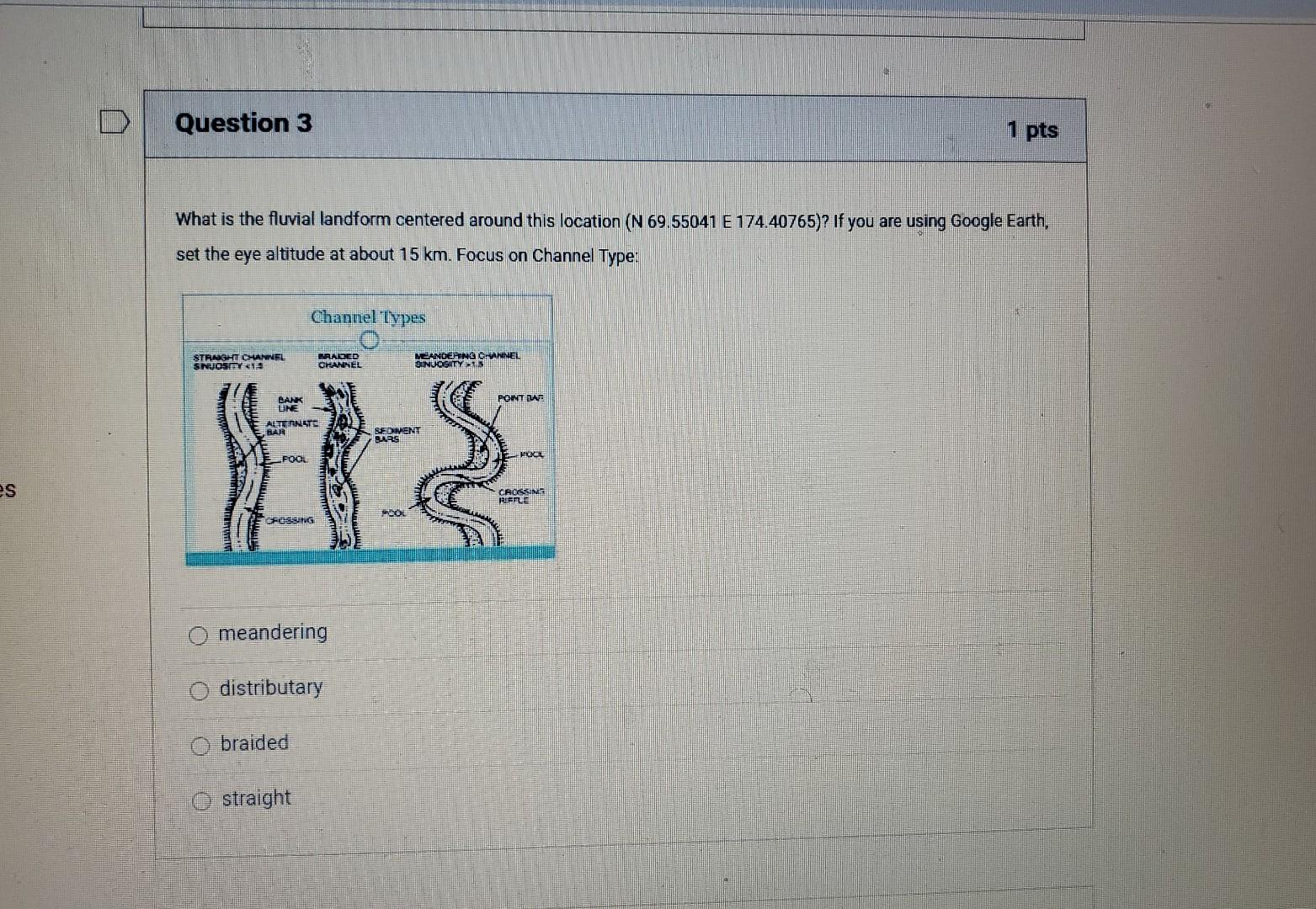 What is the fluvial landform centered around this | Chegg.com