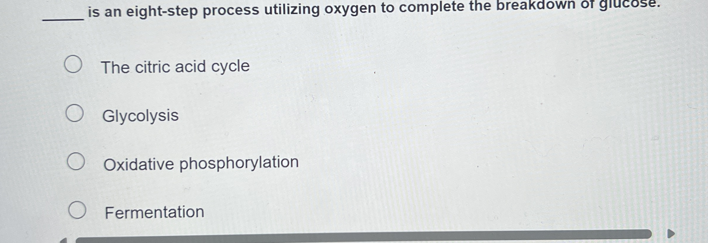 Solved is an eight-step process utilizing oxygen to complete | Chegg.com