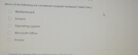 Solved Which of the following are considered computec | Chegg.com