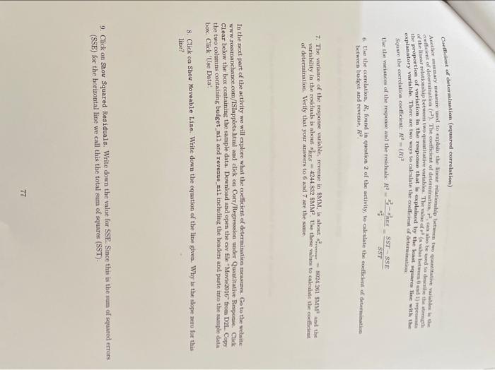 Solved Correlation Correlation measures the strength and the | Chegg.com